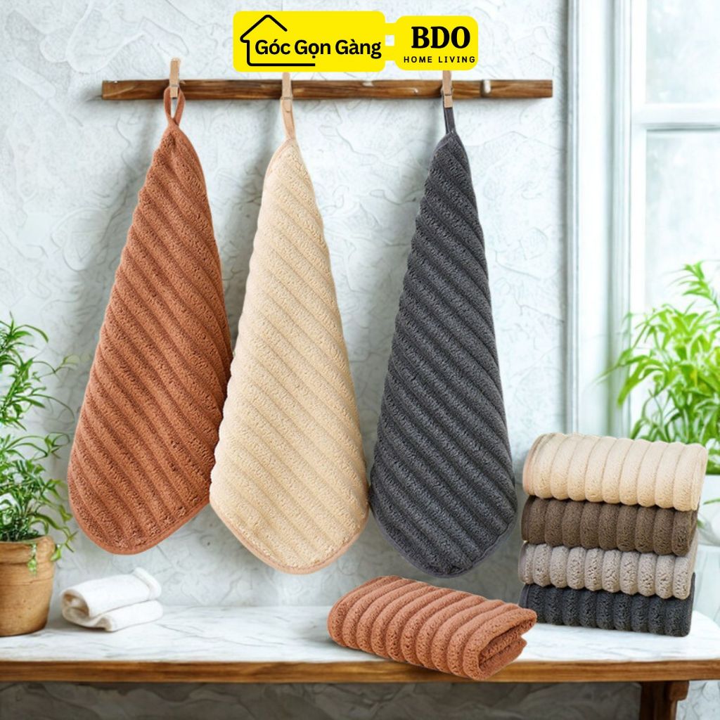 Khăn Lau Tay Nhà Bếp Đa Năng Thấm Hút Tốt Mềm Mịn Êm Tay Chất Liệu ...