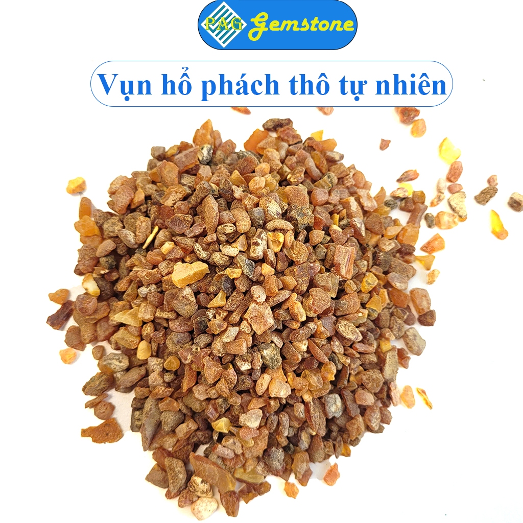 Đá Hổ Phách PAG Dạng Vụn Thô Tự Nhiên Mang Năng Lượng Tích Cực, Làm Cốt ...