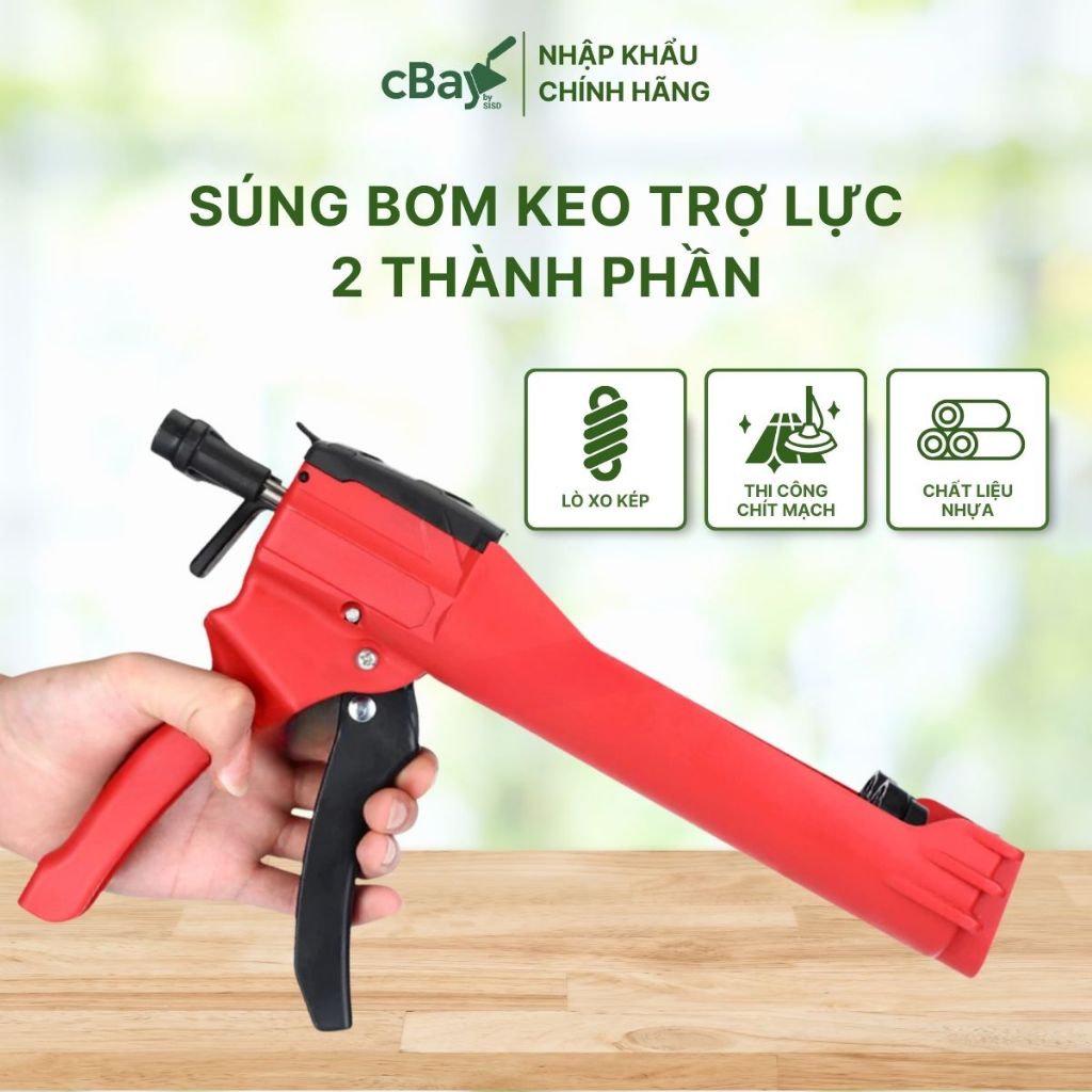 Súng Bơm Keo Trợ Lực Keo Chít Mạch Keo Chà Ron 2 Thành Phần Trợ Lực Dụng Cụ Bơm Mọi Loại Keo ...