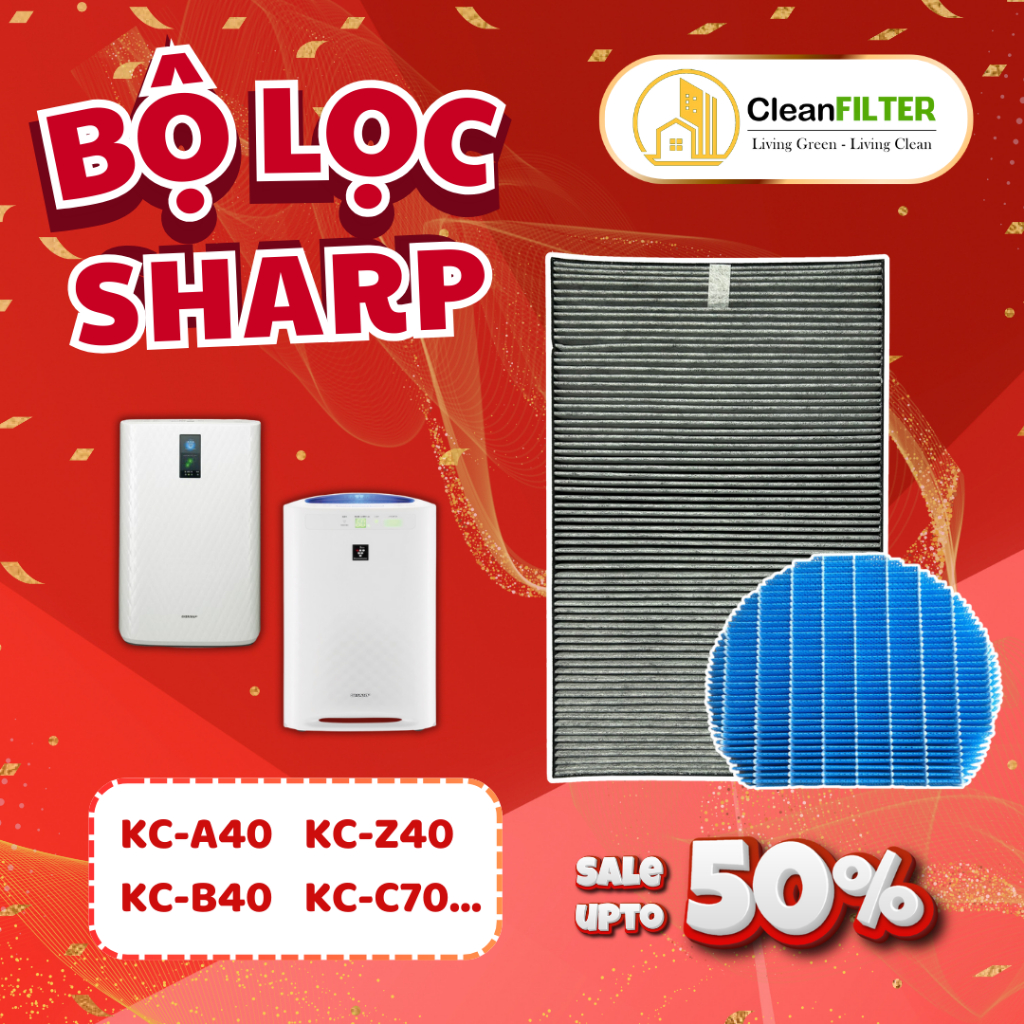 Màng lọc không khí thay thế Mã: FZ-A40SF, KC-A40, KC-B40, KC-Z40, KC ...