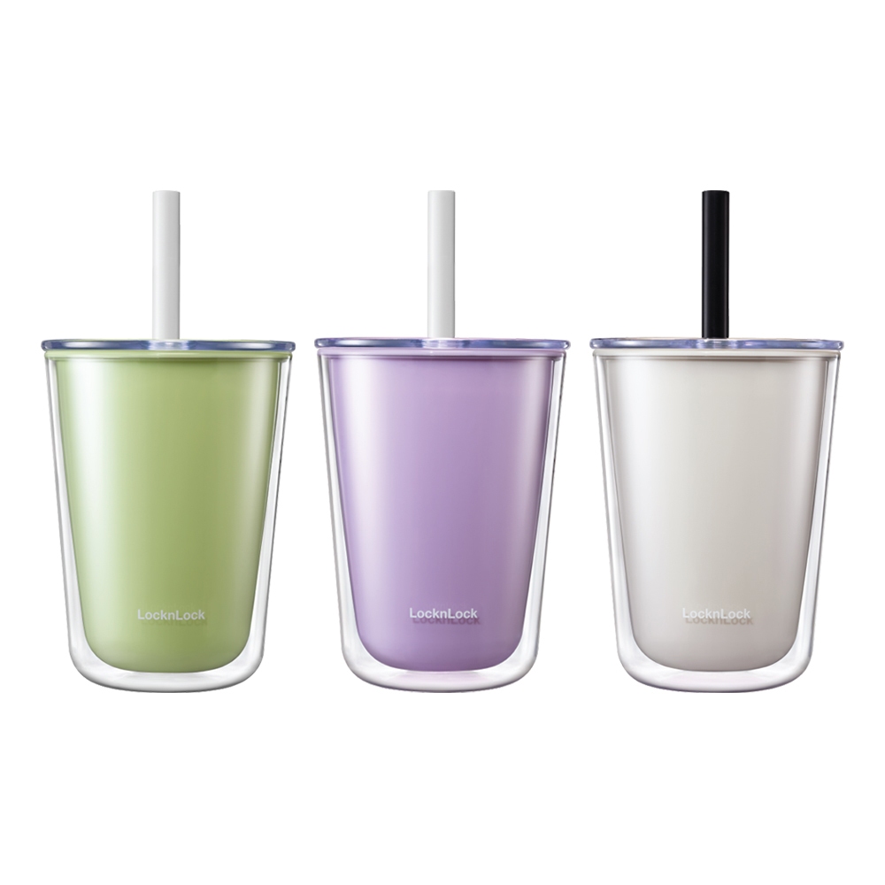 Ly nhựa 2 lớp LocknLock Bubble Tea Cold Cup 720ml Kèm Ống Hút Trân Châu - HAP529 | Shopee Việt Nam