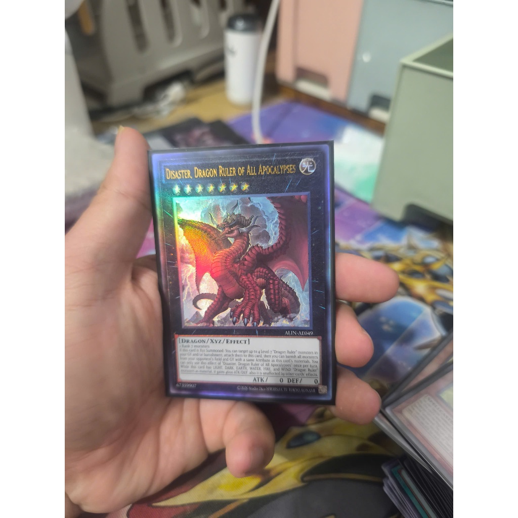 [Yugioh Funny Shop] 1 lá thẻ bài ALIN-AE049 Disaster, Dragon Ruler of ...