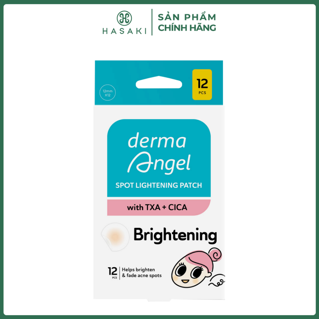 Miếng Dán Mụn Derma Angel Mờ Thâm Sáng Da 12 Miếng Spot Lightening ...