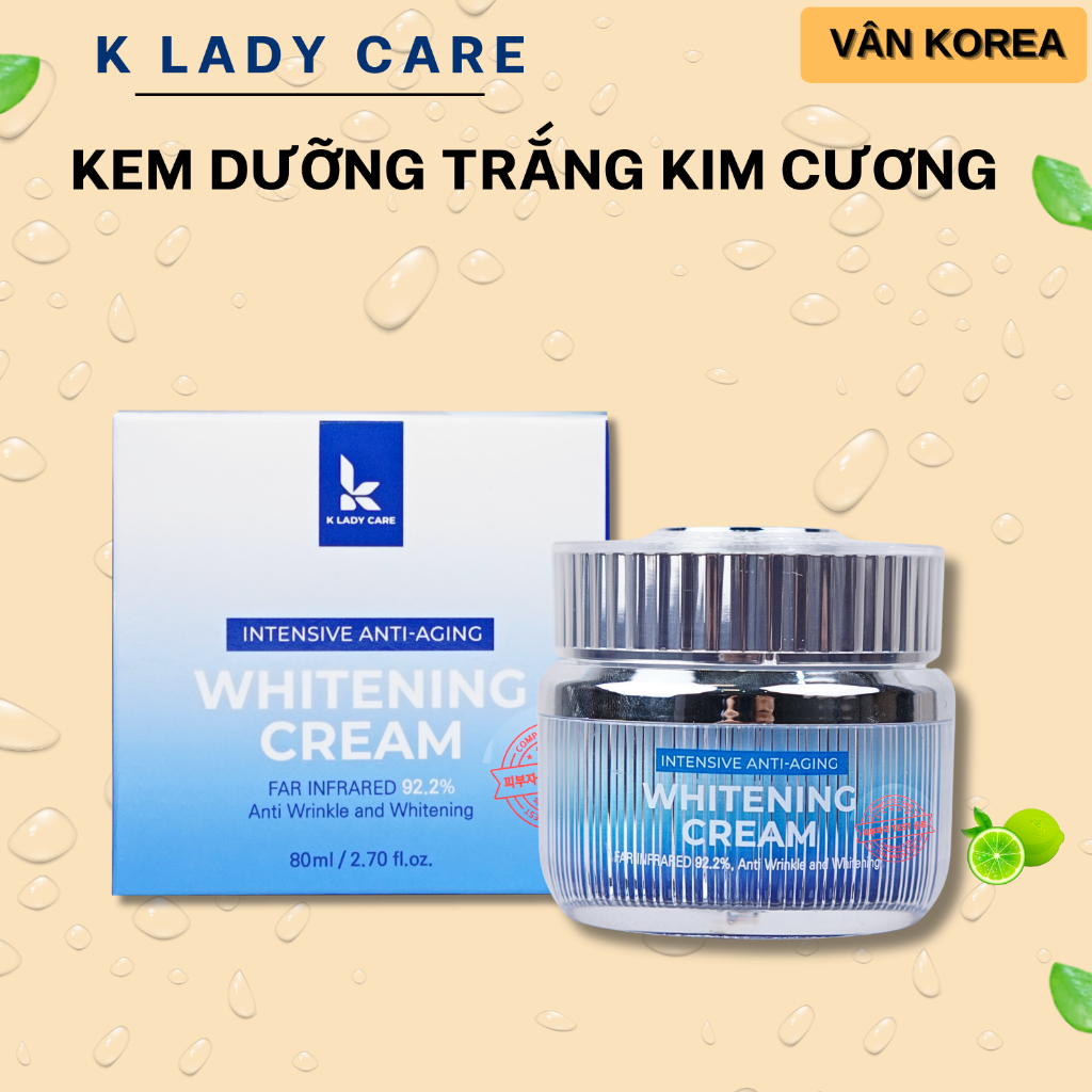 K02. Kem Kim Cương Dưỡng Trắng Cấp Ẩm thế Hệ Mới Whitening Cream K Lady ...