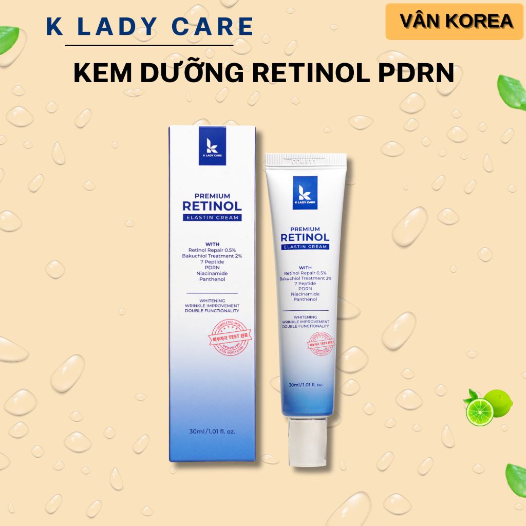 K01. Kem Dưỡng Retinol Tế Bào Gốc PDRN K Lady Care, Dưỡng Trắng, Căng Bóng, Giảm Mụn Tuýp 30ml ...