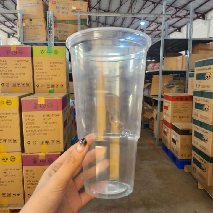 SET 50 Ly Nhựa 2 Tầng 1300ml, Ly trà sữa, nước ép, nước trái cây Kèm nắp phi 117mm. | Shopee ...