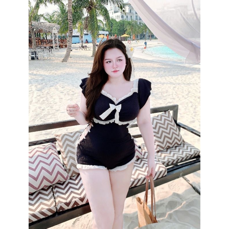 45kg-80kg dum bơi bèo đan dây eo xinh đi bơi đi biển | Shopee Việt Nam