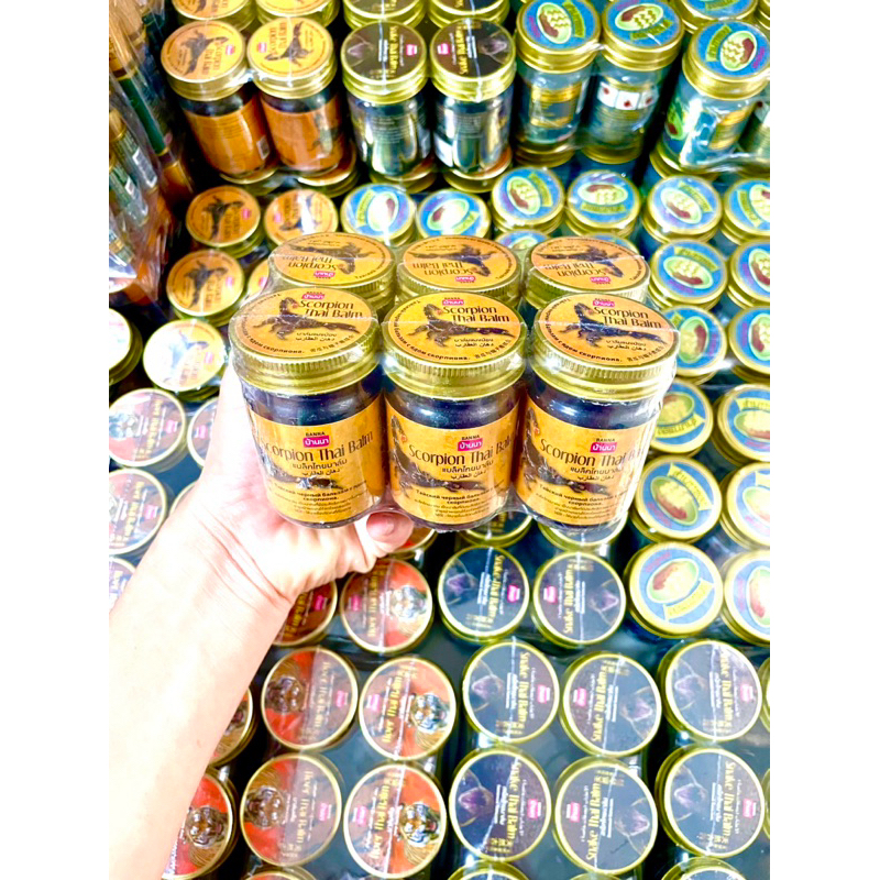 [Nguyên lốc 6 lọ] Dầu cù là Bò Cạp Scorpion Thai Balm Banna 50gr ...