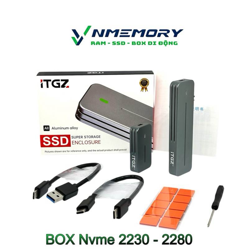 BOX ITGZ SSD NVME PCI-e 2230 & 2280 | Shopee Việt Nam