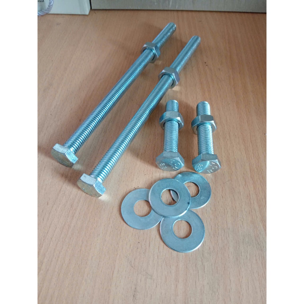 Bulong mạ kẽm M12 dài 100mm - 200mm | Shopee Việt Nam