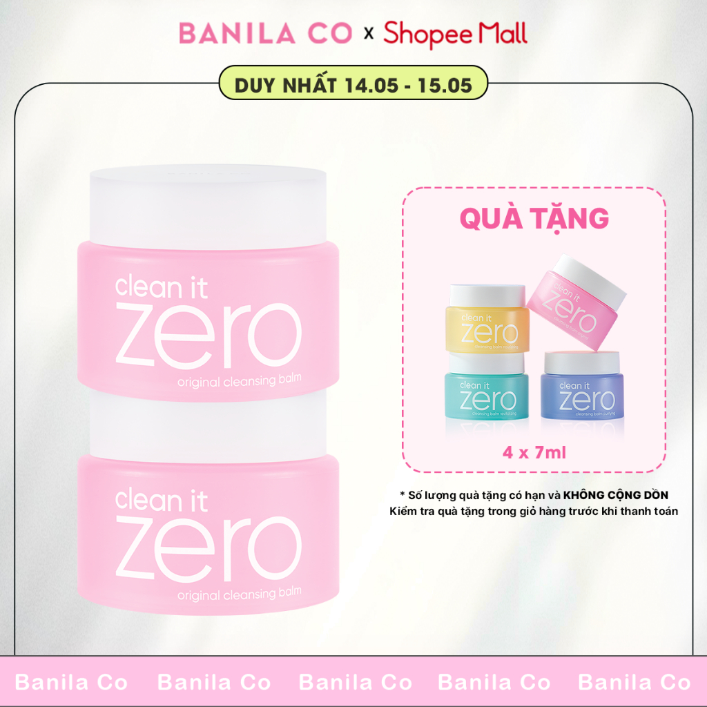 [Renewal] COMBO 2 Sáp tẩy trang BANILA CO 100ML dành cho mọi loại da | Shopee Việt Nam