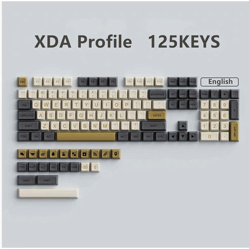 Bộ Keycap Shimmer dành cho bàn phím cơ| in Dyesub Nhựa PBT profile XDA |125 nút | Shopee Việt Nam