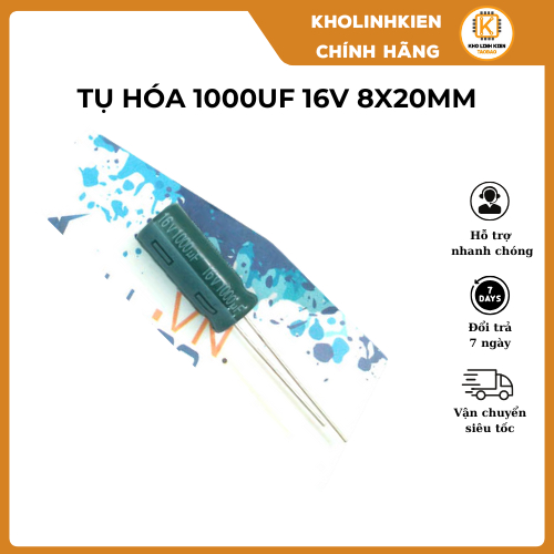 Tụ Hóa 1000uF 16V 8x20MM | Shopee Việt Nam
