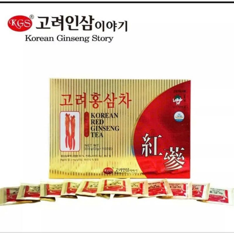 TRÀ HỒNG SÂM KGS HÀN QUỐC (Hộp 50 gói) | Shopee Việt Nam