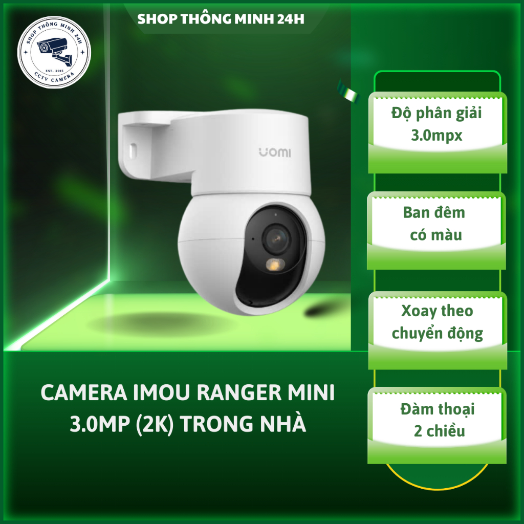 Camera IMOU Ranger Mini K2MP 3MP Có Màu Ban Đêm, Tích Hợp Chân Đế, Quay ...