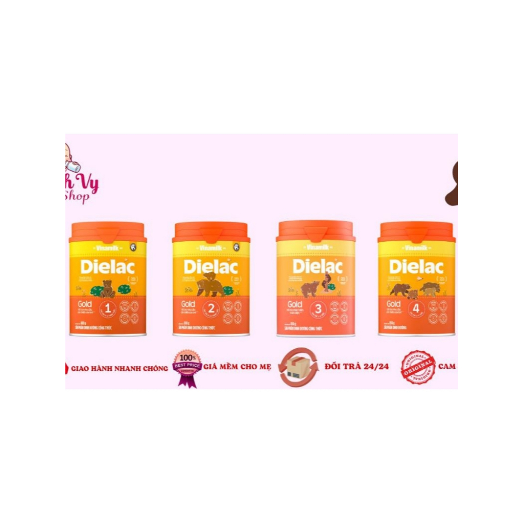 Sữa Dielac Alpha Gold 1, 2, 3, 4 850g/1400g (Hỗ Trợ Tăng Trưởng Chiều ...