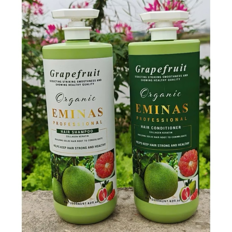Dầu gội xả bưởi organic grafruit mềm mượt chính hãng phục hồi tóc hư tổn hương thơm bưởi 2000ml ...
