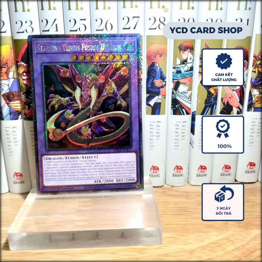 [YCDcardgame] Thẻ bài yugioh chính hãng Starving Venom Fusion Dragon – Platinum Secret Rare ...