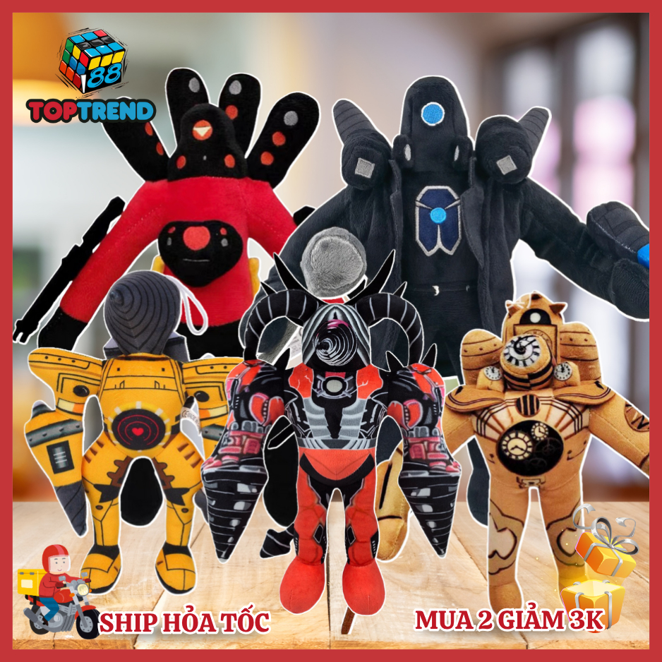Đồ chơi mô hình Gấu bông Skibid Toilet Cameraman TV Man Titan Speaker ...