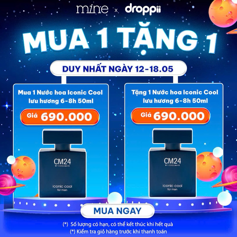 Nước hoa Iconic Cool CM24 50ml [ MUA 1 TẶNG 1 ĐẾN 18.5.25] | Shopee ...