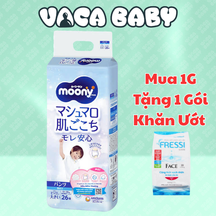 Tã Bỉm Quần Moony Blue Xanh Cao Cấp Chính Hãng đủ size L44/ XL38/ XXL26 ...