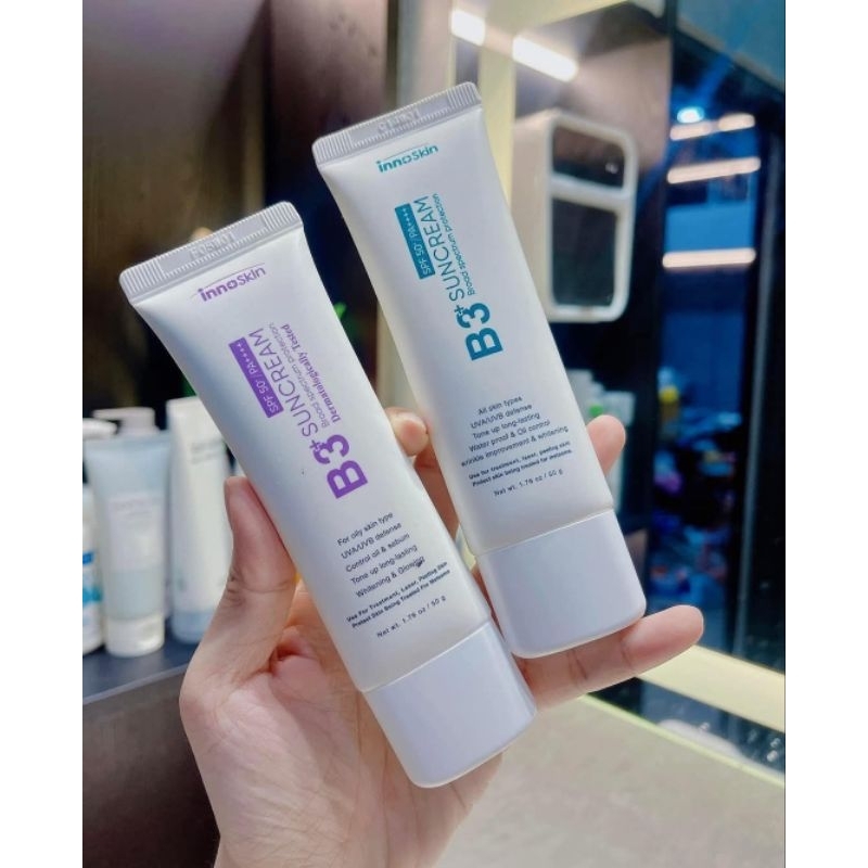 Kem Chống Nắng Innoskin B3+ Sun Cream Spf50+/pa++++ 50ml | Shopee Việt Nam