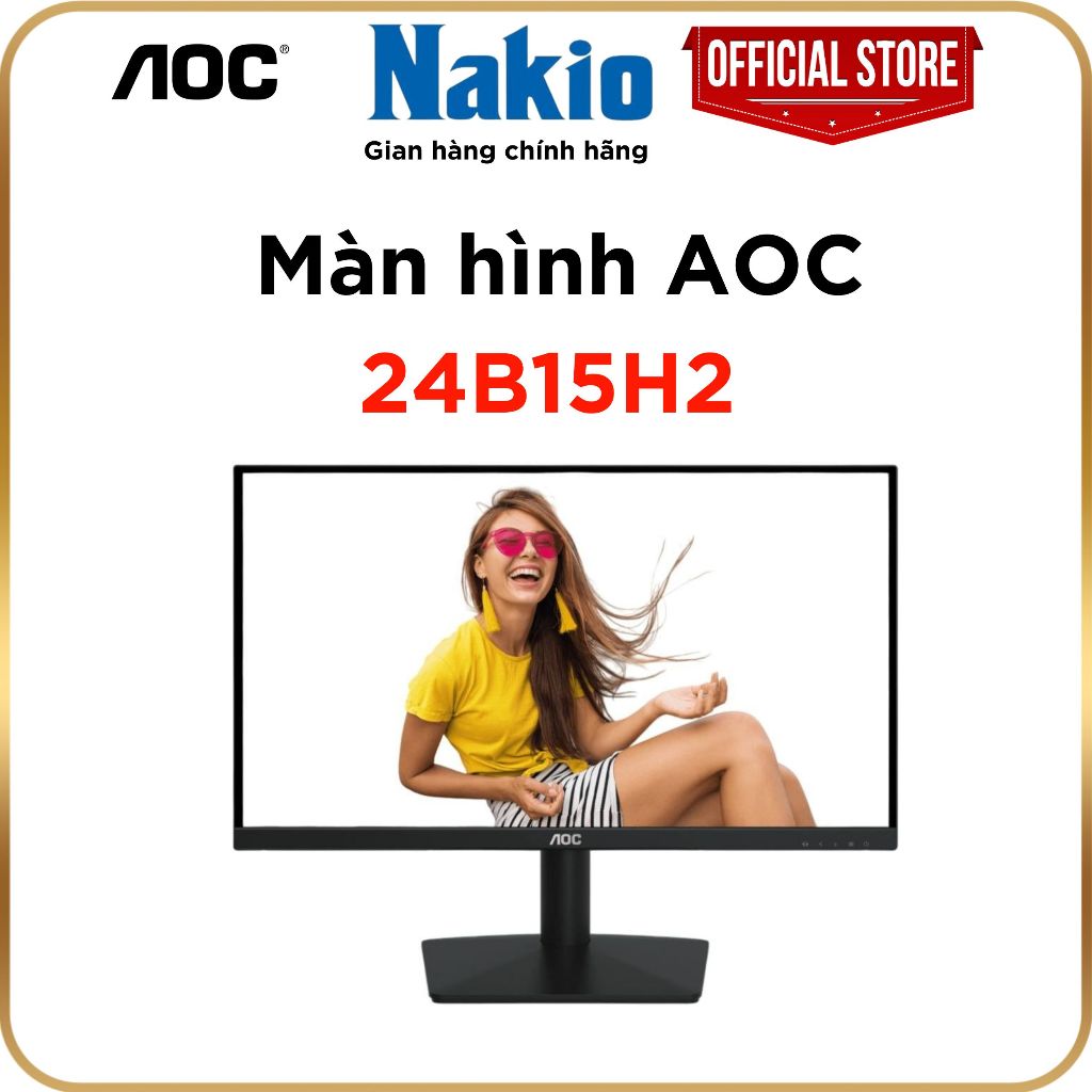 (Mã mới) Màn Hình AOC 24B15H2/71 (23.8" IPS, FHD, 100Hz, 8ms VGA / HDMI ...