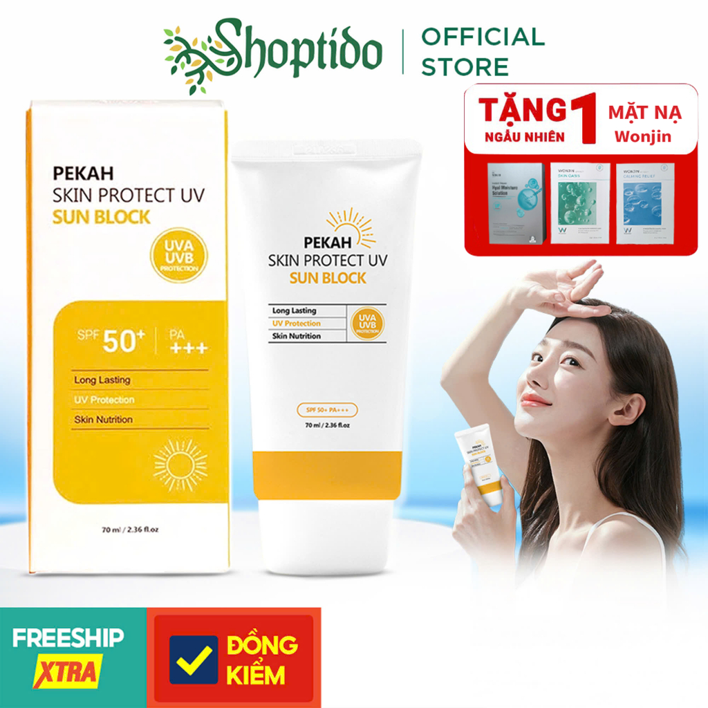 Kem chống nắng Pekah Hàn Quốc vật lý nâng toneUV Skin Protect UV Sun ...