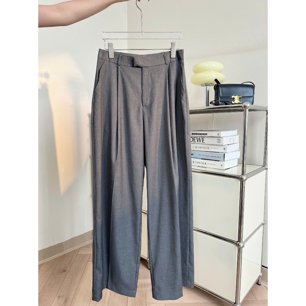 TUBYCATU | Quần tây xám ống suông Tana Grey Pants | Shopee Việt Nam