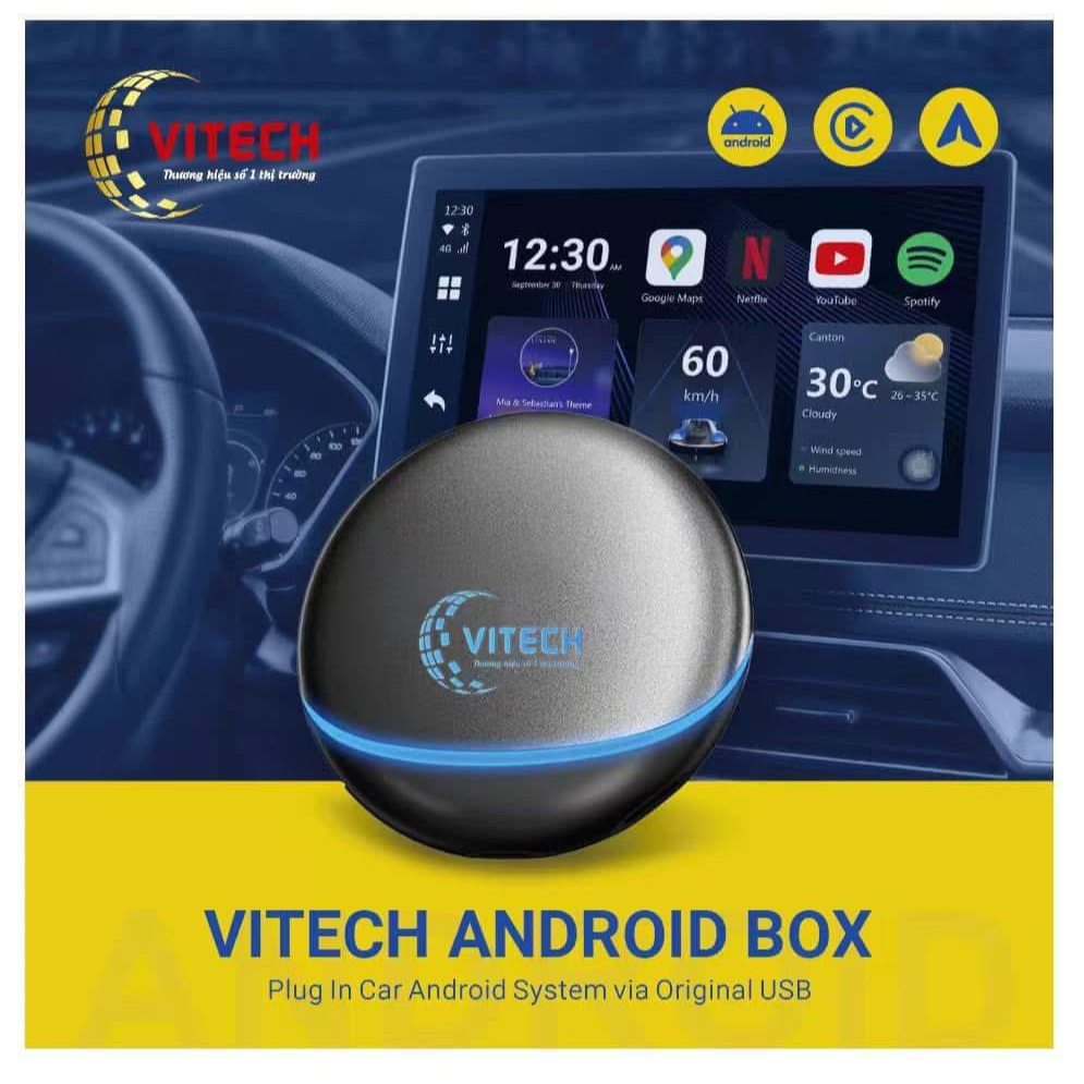 Bộ Carplay Android Box VITECH - Phiên Bản Ram 8GB - Rom 128GB Cao Cấp - Tương Thích Mọi Dòng Xe ...