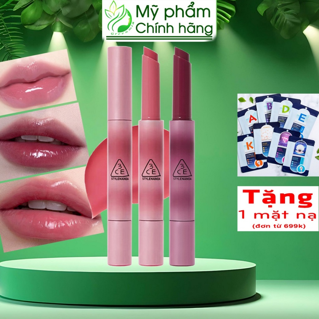 Son Dưỡng 3CE SHINE REFLECTOR Đủ Màu Nectar Coldest Softest Lilac Galze ...