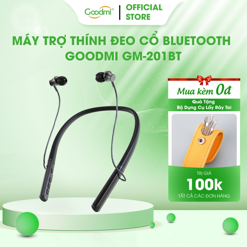 Máy Trợ Thính đeo cổ Bluetooth Goodmi GM-201BT | Shopee Việt Nam