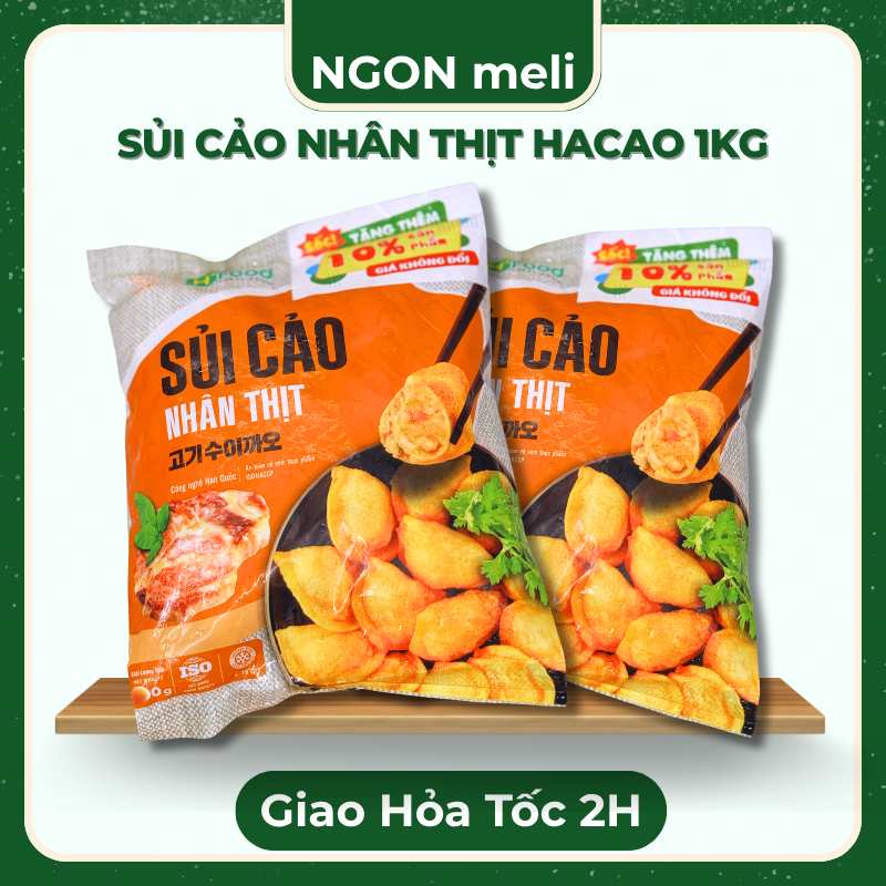 Sủi cảo nhân thịt thả lẩu hấp rán HACAO 500g Ngon Meli Giao Hỏa tốc HN ...