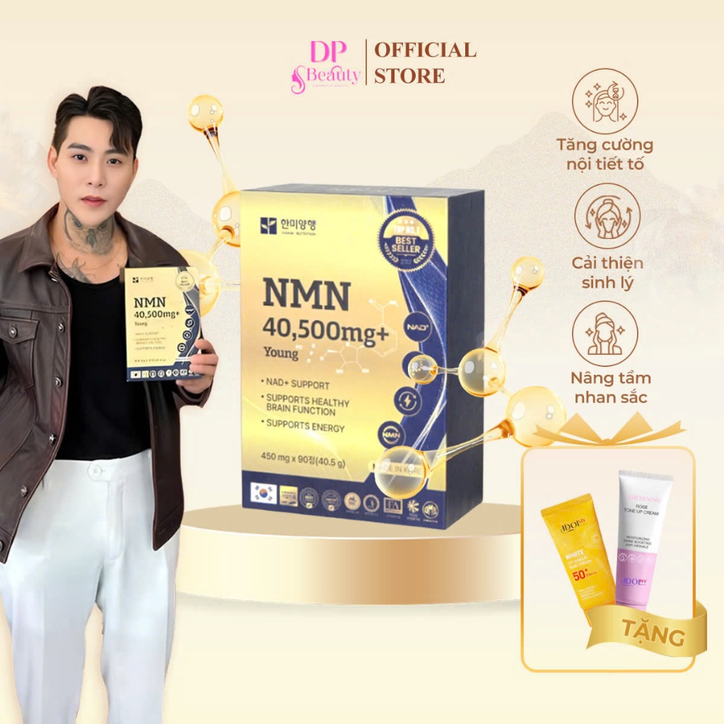 Viên Uống YOUNG NMN 40500mg PREMIUM Trẻ Hóa Làn Da Căng Bóng Hồng Hào ...