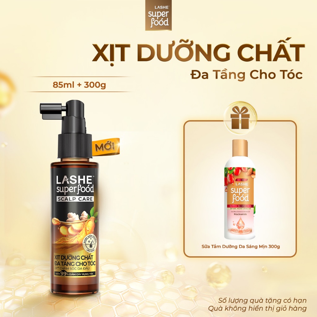 [MỚI RA MẮT] Xịt Dưỡng Chất Đa Tầng Cho Tóc Lashe Superfood Scalp Care ...