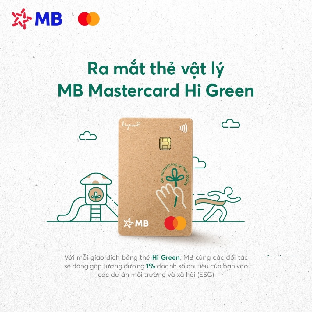 Thẻ MBBank Hi Mastercard Green - Bộ Sưu Tập Sống Xanh | Shopee Việt Nam