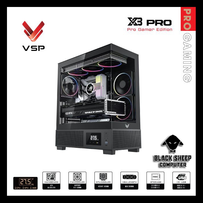Vỏ Case VSP X3 - PRO BLACK | Shopee Việt Nam