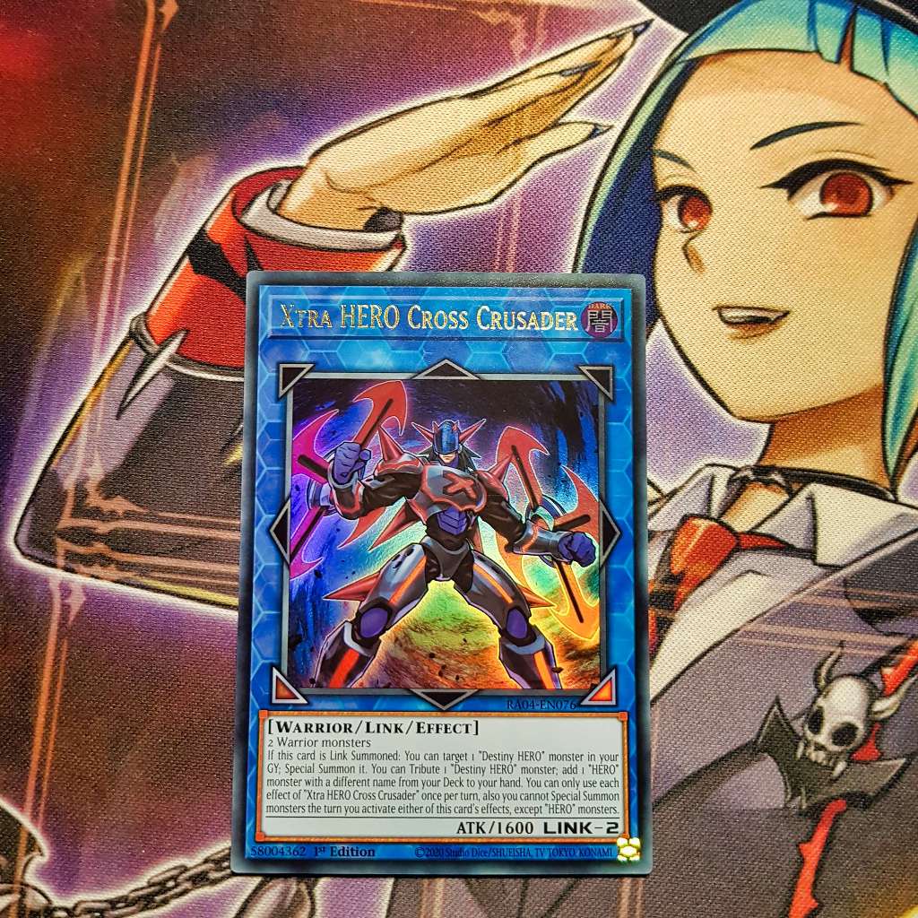 Thẻ bài Yugioh chính hãng | Xtra HERO Cross Crusader | RA04 Ultra rare. | Shopee Việt Nam