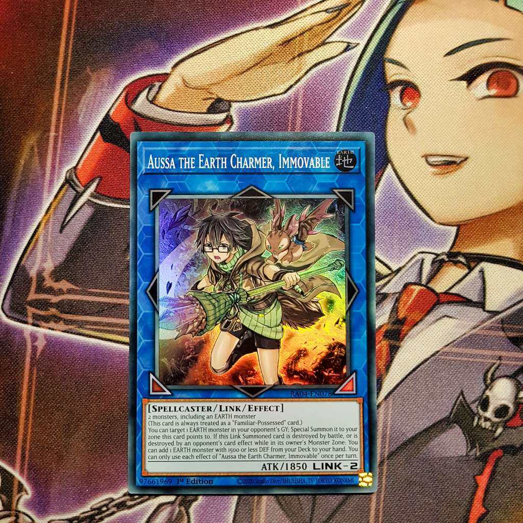 Thẻ bài Yugioh chính hãng | Aussa the Earth Charmer, Immovable | RA04 ...