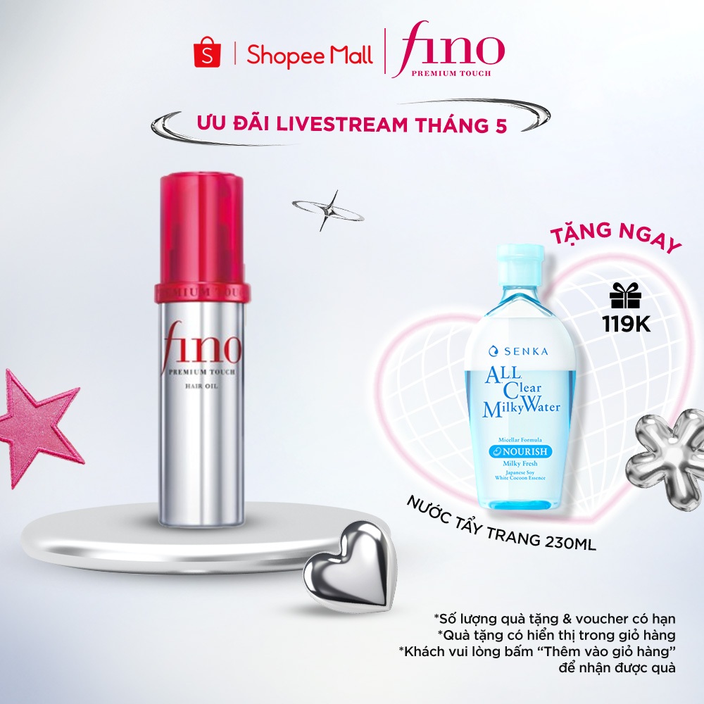 [Livestream] DẦU DƯỠNG TÓC CAO CẤP FINO PREMIUM TOUCH HAIR OIL B 70ml | Shopee Việt Nam