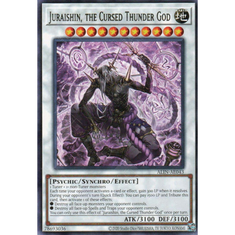 [KW2 Yugioh] [EN-AE] Thẻ bài ALIN-AE043 Juraishin, the Cursed Thunder ...
