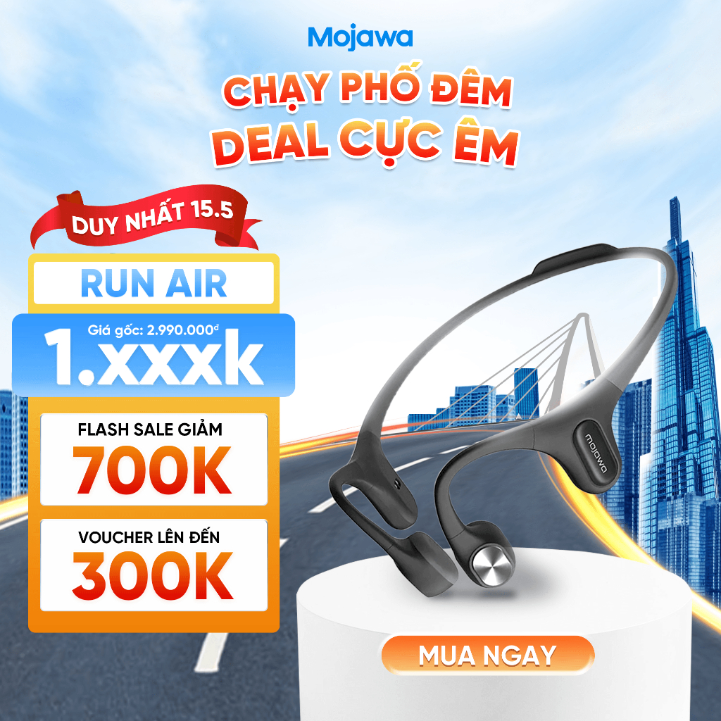 [15.5 DEAL SỐC] Tai Nghe Truyền Xương Thể Thao Chống Nước MOJAWA RUN ...