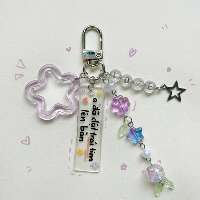 (Đọc mô tả) Móc chìa khoá Keychain thông điệp lời nhắn | Shopee Việt Nam