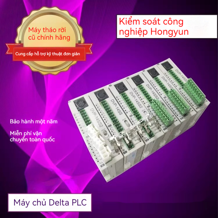 PLC Delta DVP14SS11R2, 11T2, 211T, 211R, 11R, cũ (được cất ra từ thiết ...