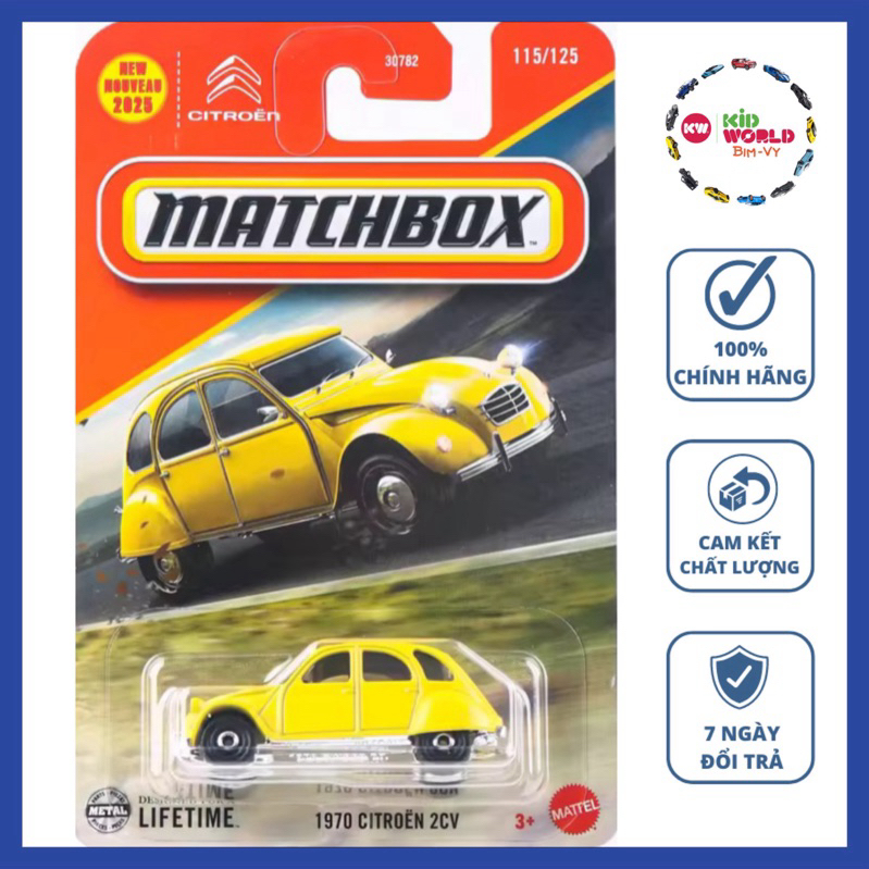 Xe mô hình Matchbox 1970 Citroen 2CV JBN55. | Shopee Việt Nam