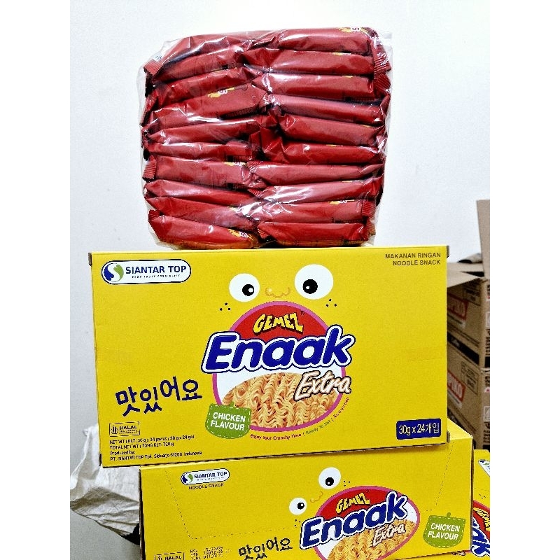 Snack mì hương gà Enaak Thùng 24 gói x 30g | Shopee Việt Nam