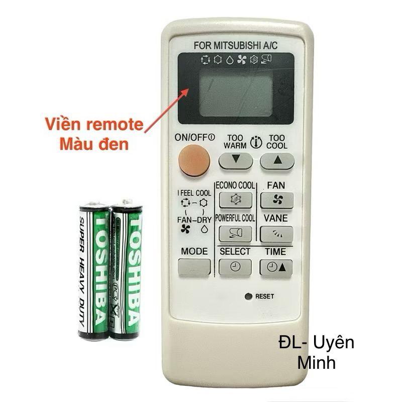 Remote Mitsu viền đen (tặng kèm pin) | Shopee Việt Nam