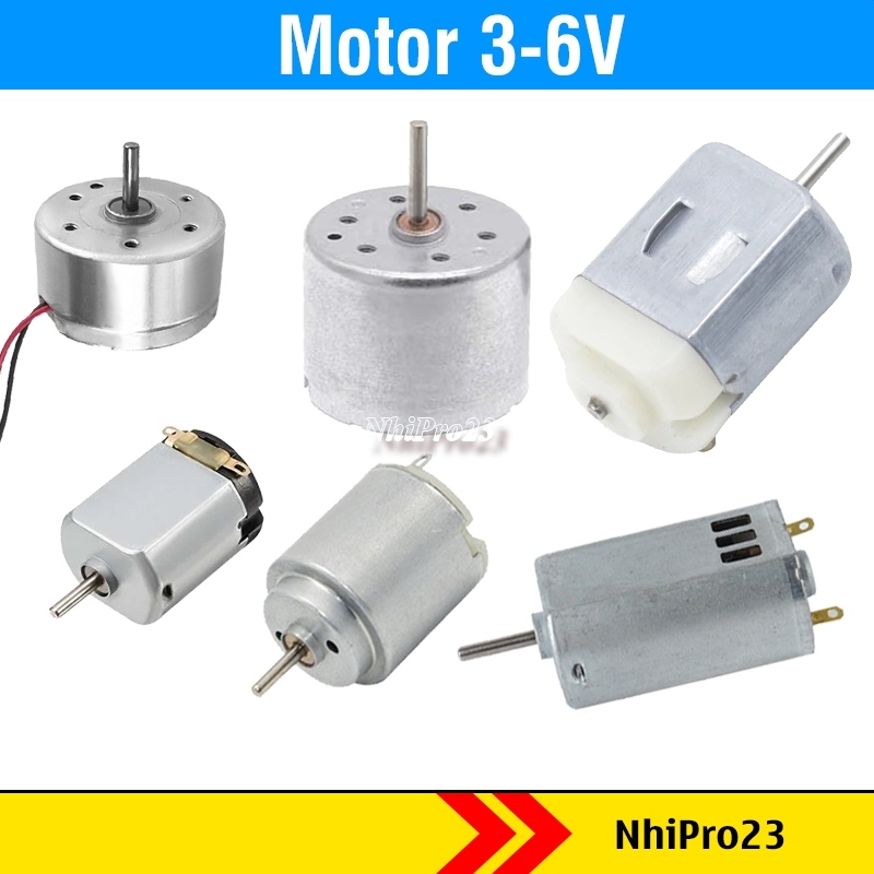 Motor mini 130 140 180 280 300 500 DC 3V - 6V hàng mới chất lượng cao ...