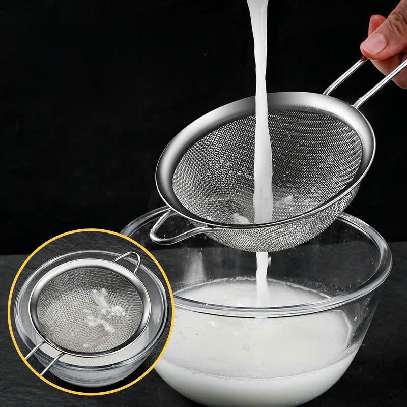 Rây lọc siêu mịn 5-24cm GORILLA CHEF rây bột, rây cháo, rây matcha, vớt ...
