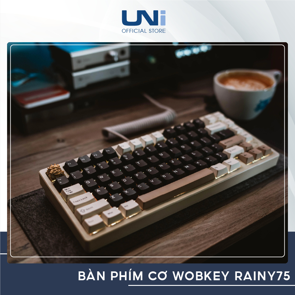 ORDER - Bàn phím cơ WOBKEY RAINY75 - Layout 75% - Case Nhôm - 3 MODE ...